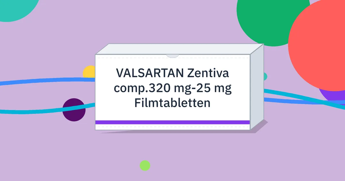 Symbolbild: Packung mit der Aufschrift VALSARTAN Zentiva comp.320 mg-25 mg Filmtabletten (PZN 09123721) – Verfügbarkeit und Bezug in Apotheken in Frankfurt am Main