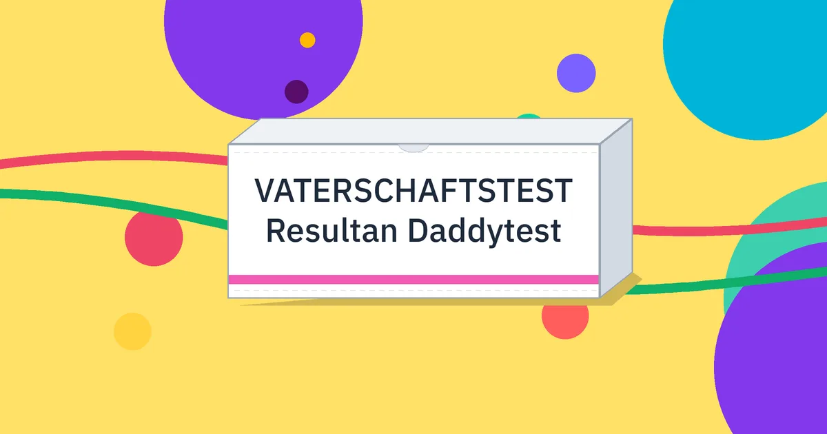 Symbolbild: Packung mit der Aufschrift VATERSCHAFTSTEST Resultan Daddytest (PZN 01174239) – Verfügbarkeit und Bezug in Apotheken in Frankfurt am Main