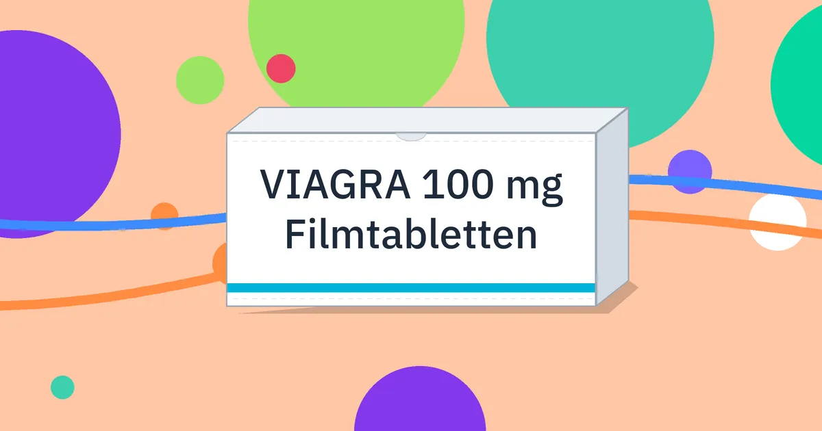 Symbolbild: Packung mit der Aufschrift VIAGRA 100 mg Filmtabletten (PZN 00091422) – Verfügbarkeit und Bezug in Apotheken in Frankfurt am Main
