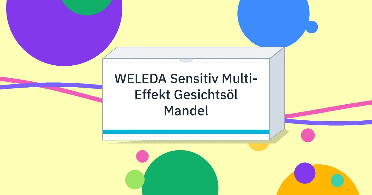 Symbolbild: Packung mit der Aufschrift WELEDA Sensitiv Multi-Effekt Gesichtsöl Mandel (PZN 19179792) – Verfügbarkeit und Bezug in Apotheken in Frankfurt am Main