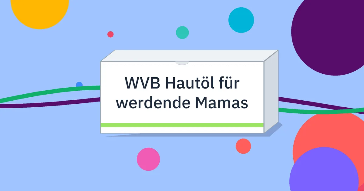 Symbolbild: Packung mit der Aufschrift WVB Hautöl für werdende Mamas (PZN 17899157) – Verfügbarkeit und Bezug in Apotheken in Frankfurt am Main