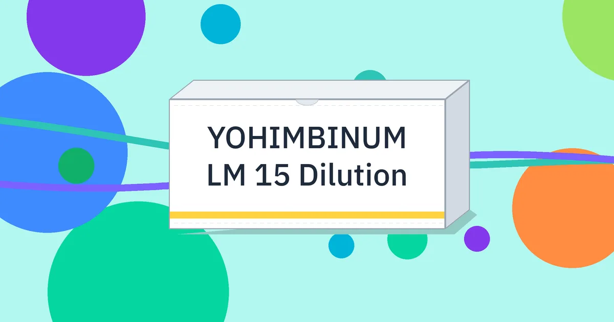 Symbolbild: Packung mit der Aufschrift YOHIMBINUM LM 15 Dilution (PZN 13286067) – Verfügbarkeit und Bezug in Apotheken in Frankfurt am Main