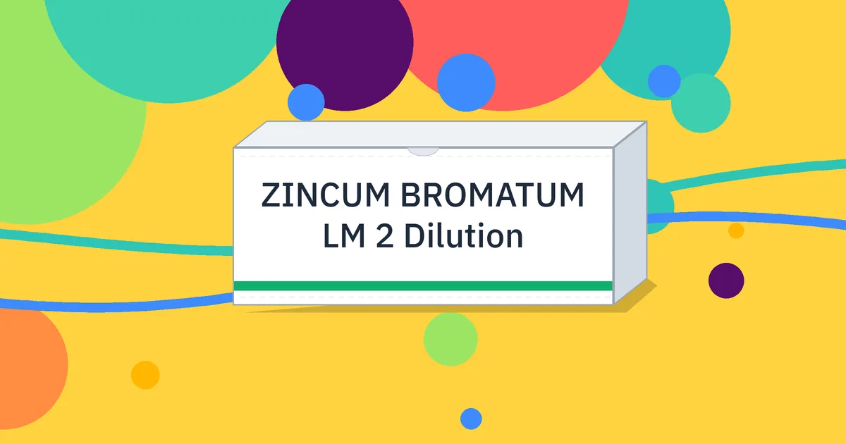 Symbolbild: Packung mit der Aufschrift ZINCUM BROMATUM LM 2 Dilution (PZN 13291192) – Verfügbarkeit und Bezug in Apotheken in Frankfurt am Main