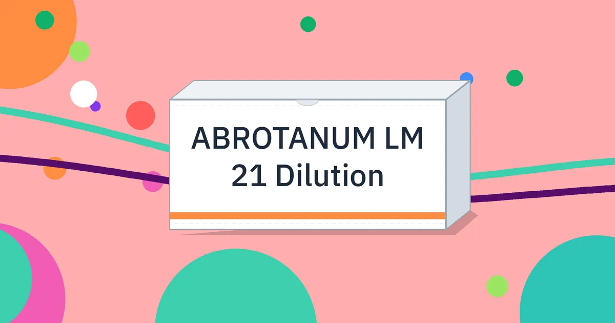 Symbolbild: Packung mit der Aufschrift ABROTANUM LM 21 Dilution (PZN 12750746) – Verfügbarkeit und Bezug in Apotheken in Frankfurt am Main