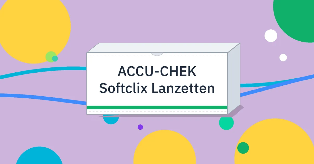 Symbolbild: Packung mit der Aufschrift ACCU-CHEK Softclix Lanzetten (PZN 20820202) – Verfügbarkeit und Bezug in Apotheken in Frankfurt am Main