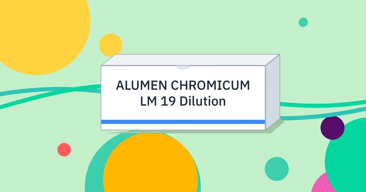 Symbolbild: Packung mit der Aufschrift ALUMEN CHROMICUM LM 19 Dilution (PZN 13315834) – Verfügbarkeit und Bezug in Apotheken in Frankfurt am Main