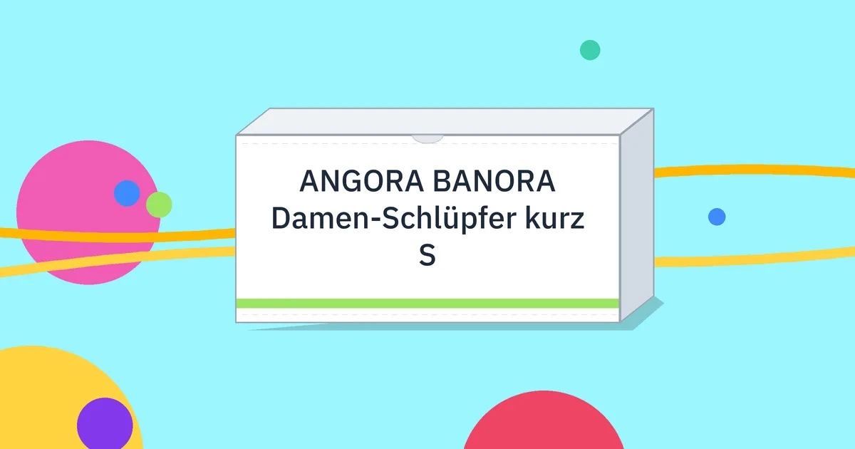 Symbolbild: Packung mit der Aufschrift ANGORA BANORA Damen-Schlüpfer kurz S (PZN 06192621) – Verfügbarkeit und Bezug in Apotheken in Frankfurt am Main