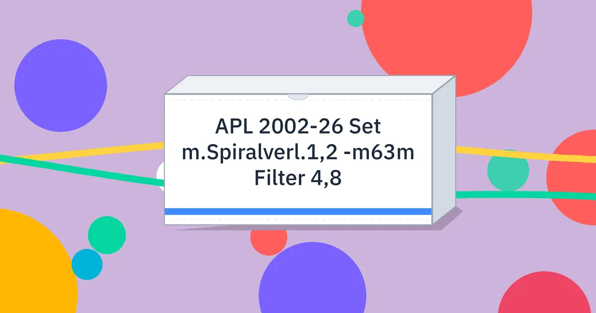 Symbolbild: Packung mit der Aufschrift APL 2002-26 Set m.Spiralverl.1,2 -m63m Filter 4,8 (PZN 08775870) – Verfügbarkeit und Bezug in Apotheken in Frankfurt am Main