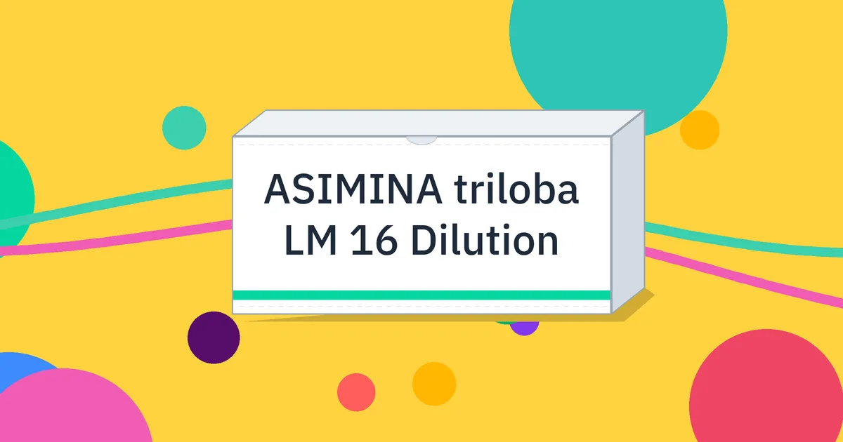 Symbolbild: Packung mit der Aufschrift ASIMINA triloba LM 16 Dilution (PZN 13402071) – Verfügbarkeit und Bezug in Apotheken in Frankfurt am Main
