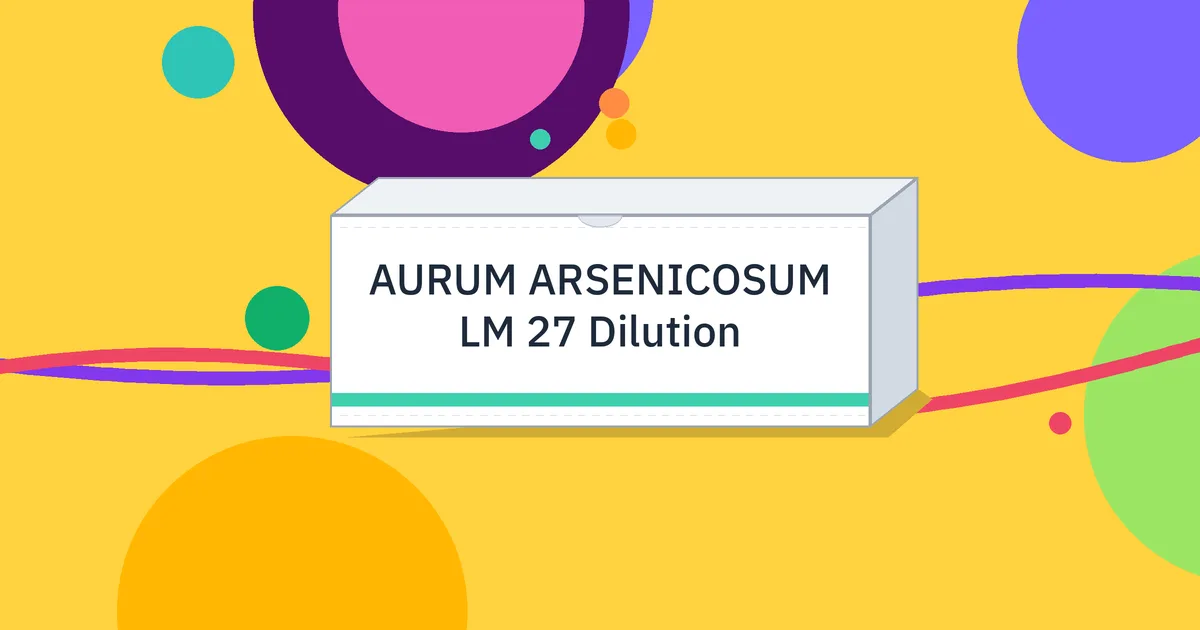 Symbolbild: Packung mit der Aufschrift AURUM ARSENICOSUM LM 27 Dilution (PZN 12783510) – Verfügbarkeit und Bezug in Apotheken in Frankfurt am Main