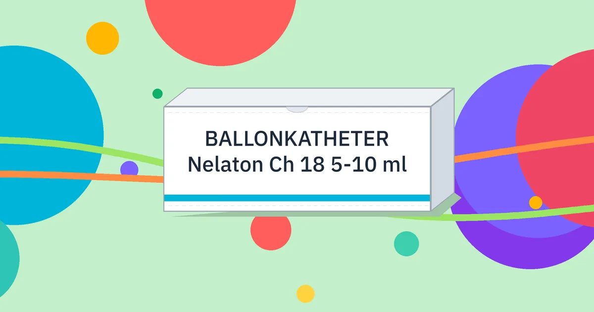 Symbolbild: Packung mit der Aufschrift BALLONKATHETER Nelaton Ch 18 5-10 ml (PZN 00181651) – Verfügbarkeit und Bezug in Apotheken in Frankfurt am Main