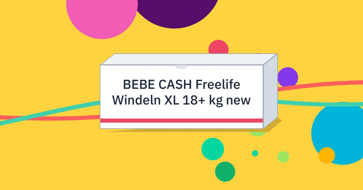 Symbolbild: Packung mit der Aufschrift BEBE CASH Freelife Windeln XL 18+ kg new (PZN 15578710) – Verfügbarkeit und Bezug in Apotheken in Frankfurt am Main