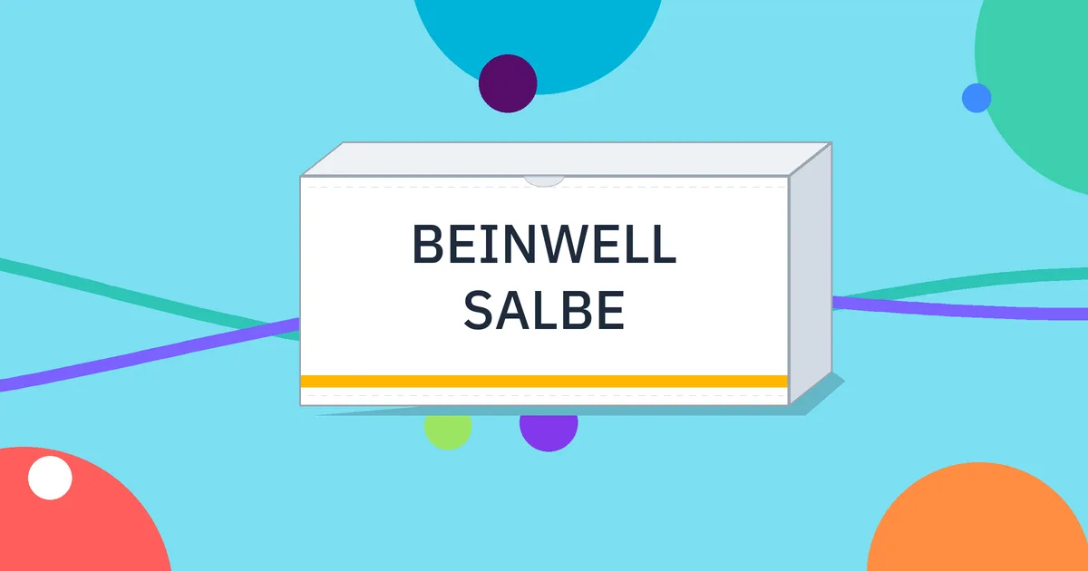 Symbolbild: Packung mit der Aufschrift BEINWELL SALBE (PZN 17937219) – Verfügbarkeit und Bezug in Apotheken in Frankfurt am Main