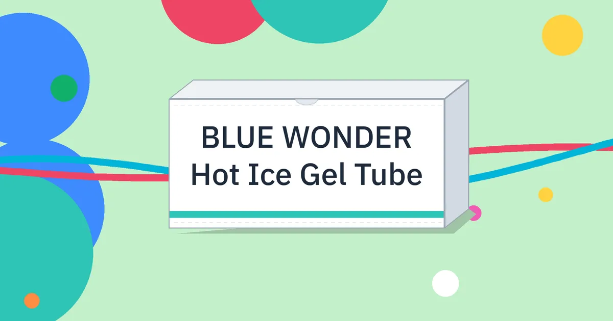 Symbolbild: Packung mit der Aufschrift BLUE WONDER Hot Ice Gel Tube (PZN 19643835) – Verfügbarkeit und Bezug in Apotheken in Frankfurt am Main
