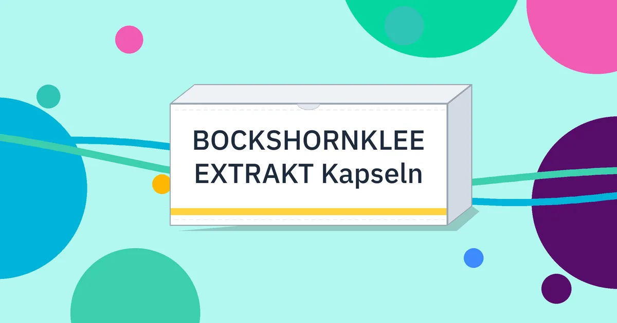 Symbolbild: Packung mit der Aufschrift BOCKSHORNKLEE EXTRAKT Kapseln (PZN 07659765) – Verfügbarkeit und Bezug in Apotheken in Frankfurt am Main