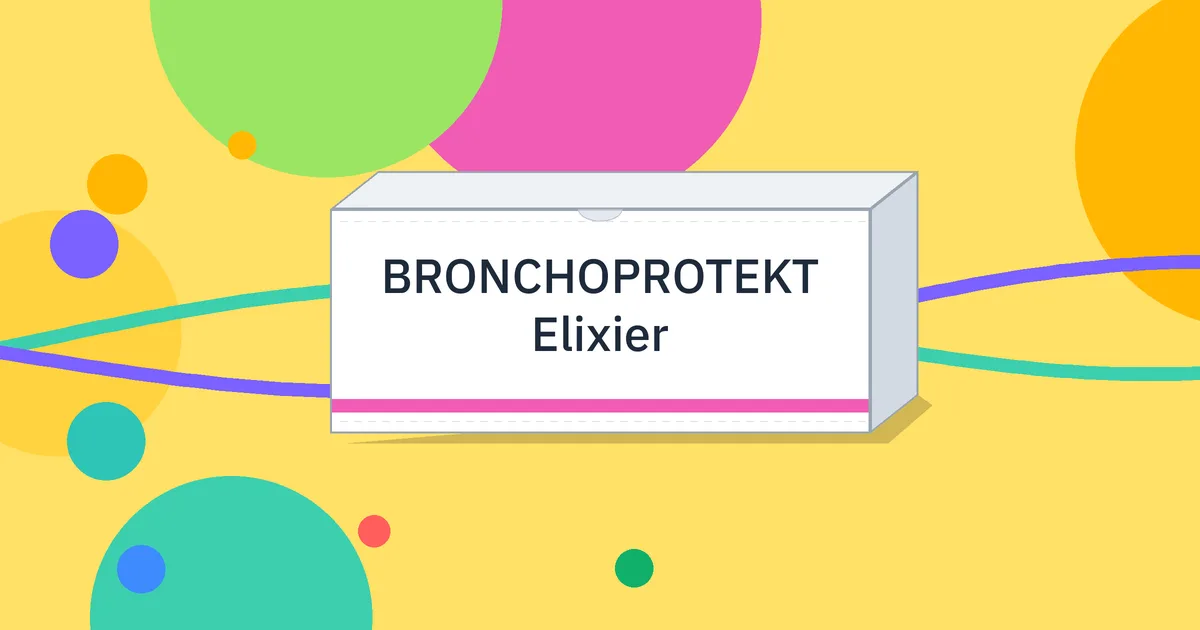 Symbolbild: Packung mit der Aufschrift BRONCHOPROTEKT Elixier (PZN 20385775) – Verfügbarkeit und Bezug in Apotheken in Frankfurt am Main