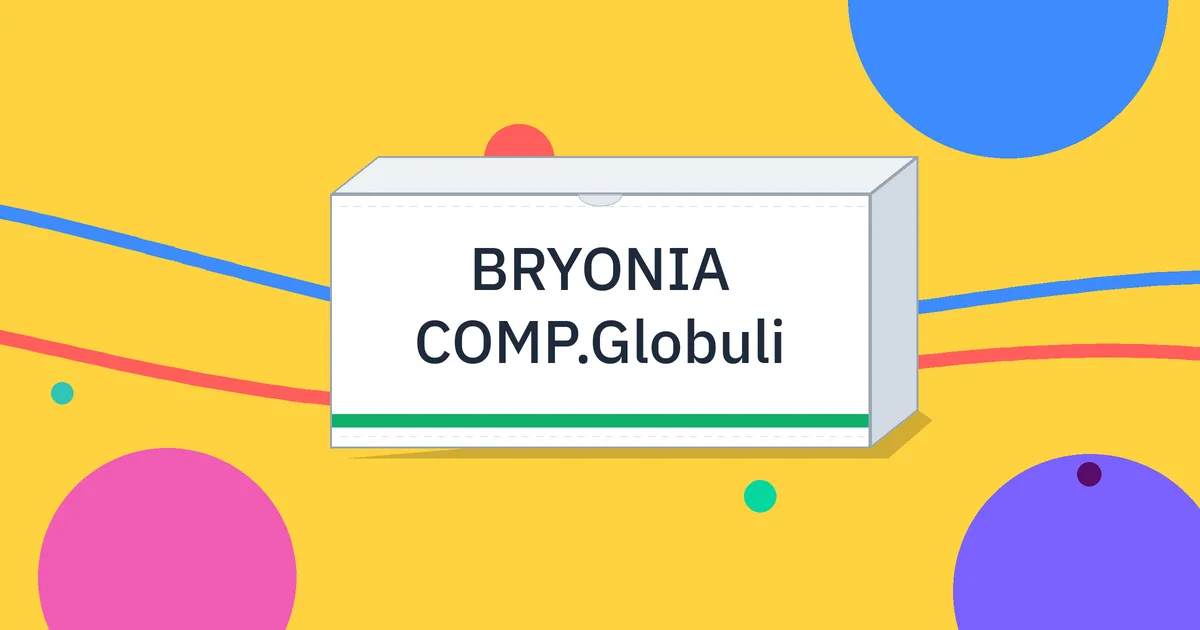 Symbolbild: Packung mit der Aufschrift BRYONIA COMP.Globuli (PZN 08784596) – Verfügbarkeit und Bezug in Apotheken in Frankfurt am Main