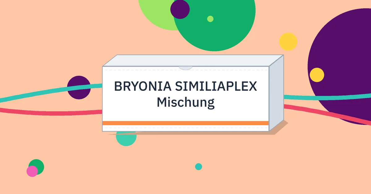 Symbolbild: Packung mit der Aufschrift BRYONIA SIMILIAPLEX Mischung (PZN 14352748) – Verfügbarkeit und Bezug in Apotheken in Frankfurt am Main