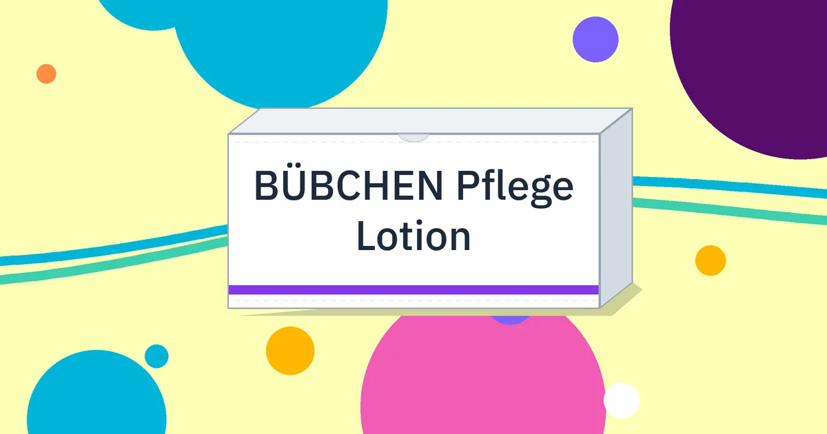 Symbolbild: Packung mit der Aufschrift BÜBCHEN Pflege Lotion (PZN 07137699) – Verfügbarkeit und Bezug in Apotheken in Frankfurt am Main