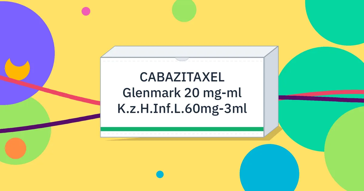 Symbolbild: Packung mit der Aufschrift CABAZITAXEL Glenmark 20 mg-ml K.z.H.Inf.L.60mg-3ml (PZN 17199885) – Verfügbarkeit und Bezug in Apotheken in Frankfurt am Main