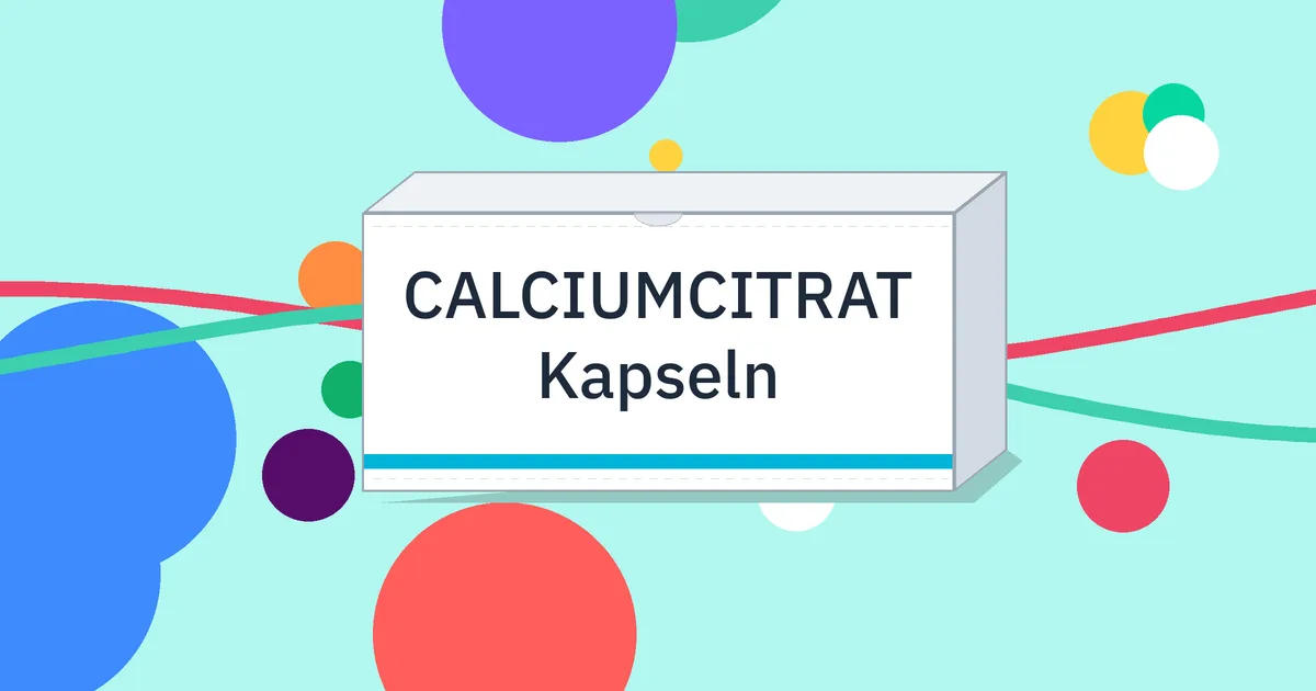 Symbolbild: Packung mit der Aufschrift CALCIUMCITRAT Kapseln (PZN 15231662) – Verfügbarkeit und Bezug in Apotheken in Frankfurt am Main