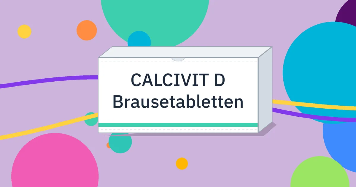 Symbolbild: Packung mit der Aufschrift CALCIVIT D Brausetabletten (PZN 09097107) – Verfügbarkeit und Bezug in Apotheken in Frankfurt am Main