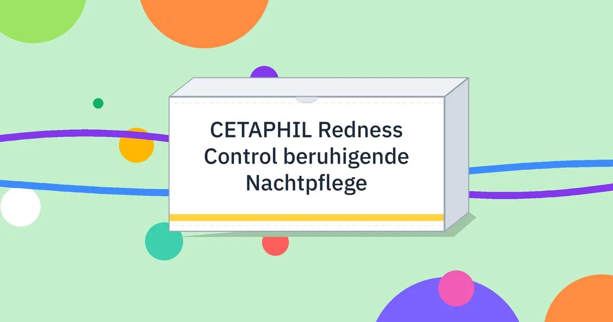 Symbolbild: Packung mit der Aufschrift CETAPHIL Redness Control beruhigende Nachtpflege (PZN 12477569) – Verfügbarkeit und Bezug in Apotheken in Frankfurt am Main