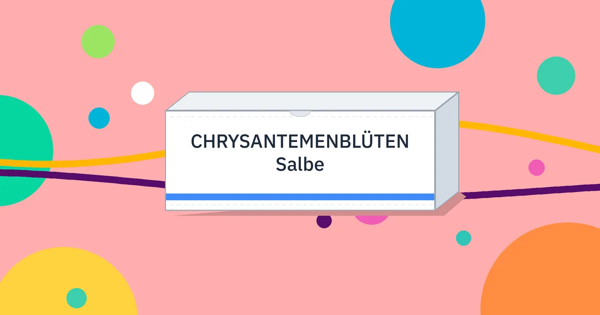Symbolbild: Packung mit der Aufschrift CHRYSANTEMENBLÜTEN Salbe (PZN 17937656) – Verfügbarkeit und Bezug in Apotheken in Frankfurt am Main