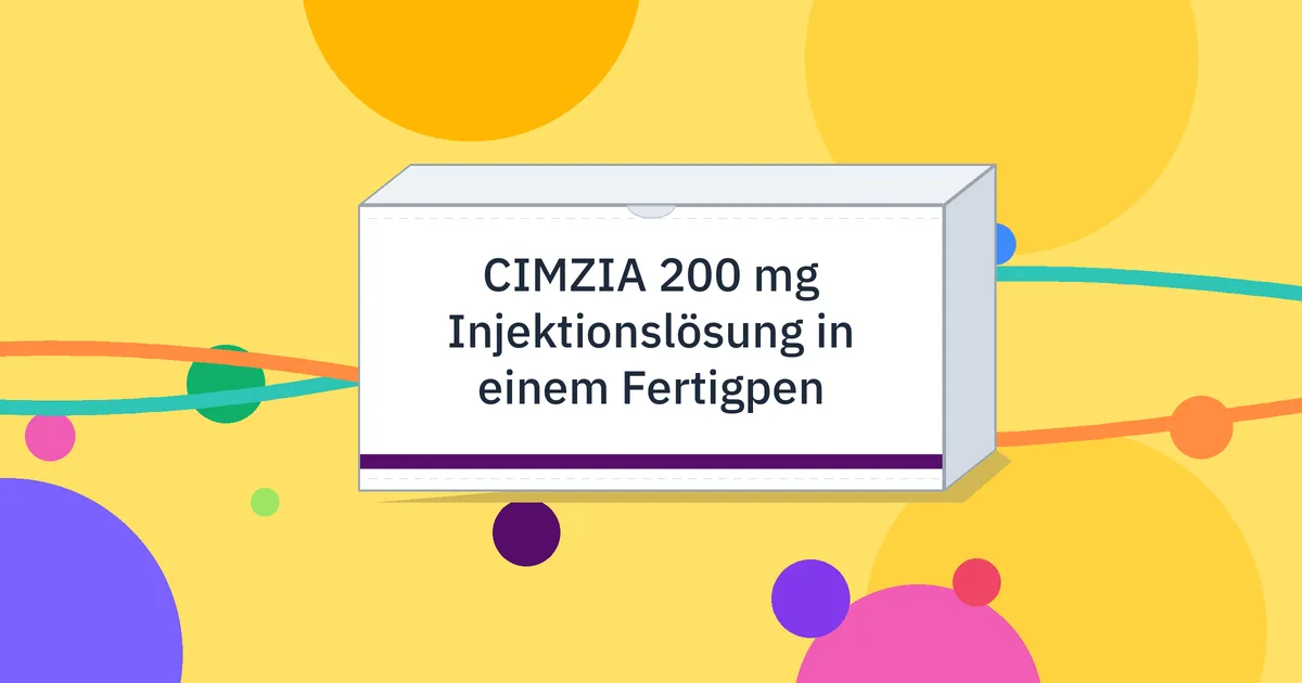 Symbolbild: Packung mit der Aufschrift CIMZIA 200 mg Injektionslösung in einem Fertigpen (PZN 12450719) – Verfügbarkeit und Bezug in Apotheken in Frankfurt am Main