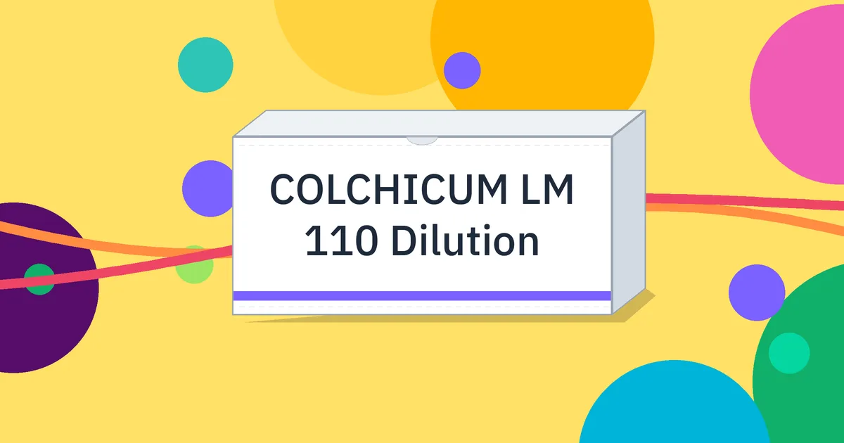 Symbolbild: Packung mit der Aufschrift COLCHICUM LM 110 Dilution (PZN 12832504) – Verfügbarkeit und Bezug in Apotheken in Frankfurt am Main