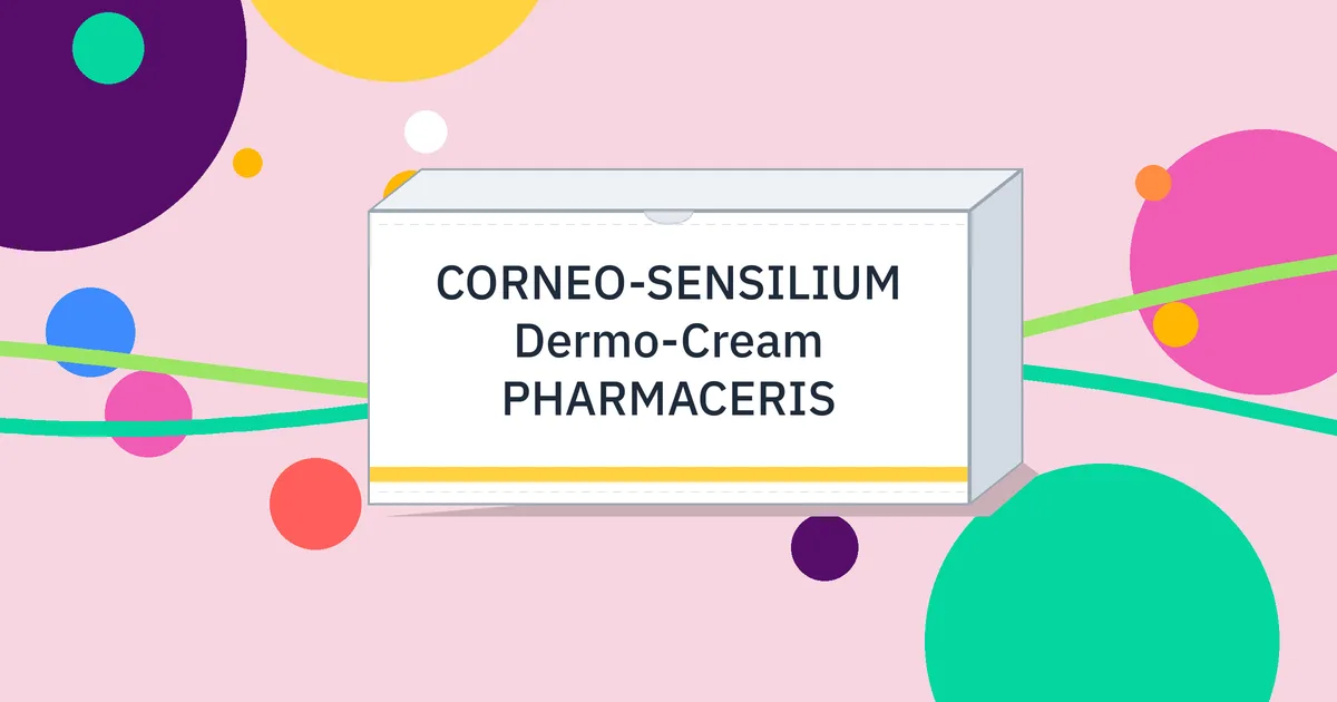 Symbolbild: Packung mit der Aufschrift CORNEO-SENSILIUM Dermo-Cream PHARMACERIS (PZN 16390687) – Verfügbarkeit und Bezug in Apotheken in Frankfurt am Main