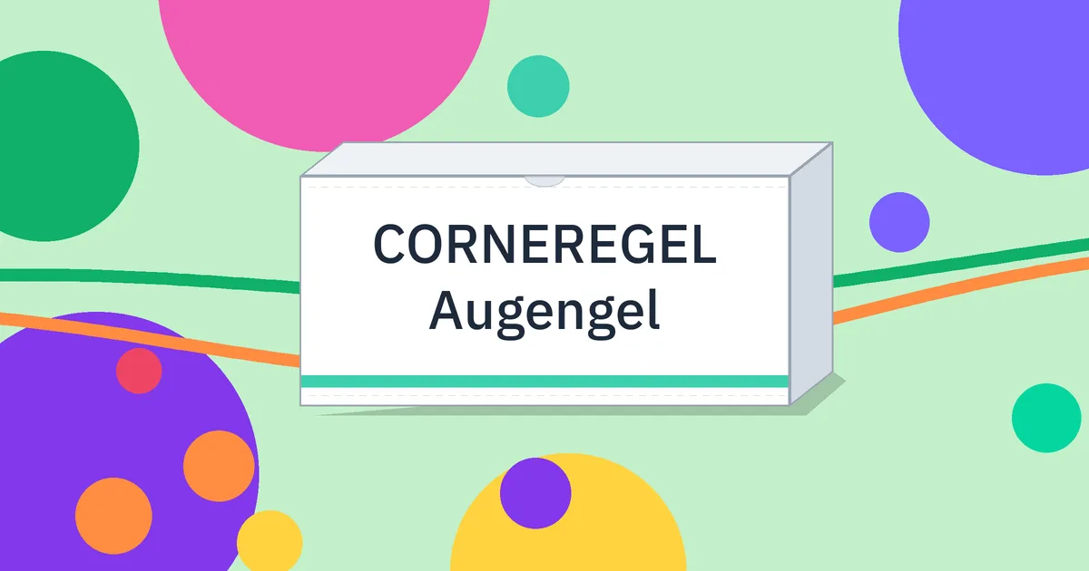 Symbolbild: Packung mit der Aufschrift CORNEREGEL Augengel (PZN 01224635) – Verfügbarkeit und Bezug in Apotheken in Frankfurt am Main