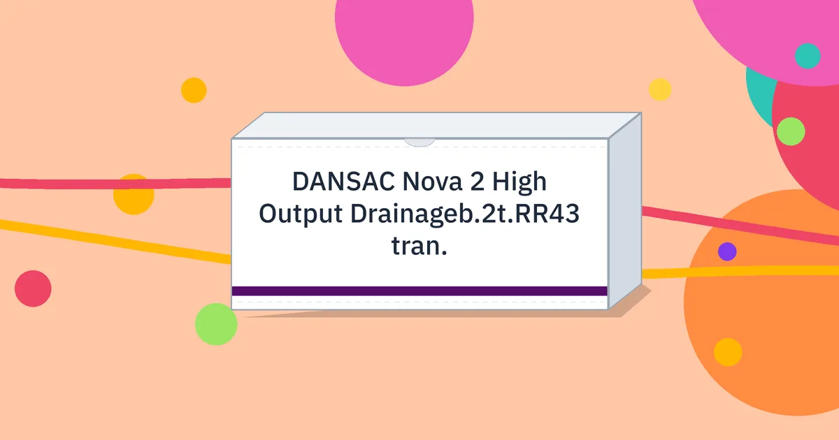 Symbolbild: Packung mit der Aufschrift DANSAC Nova 2 High Output Drainageb.2t.RR43 tran. (PZN 07798946) – Verfügbarkeit und Bezug in Apotheken in Frankfurt am Main