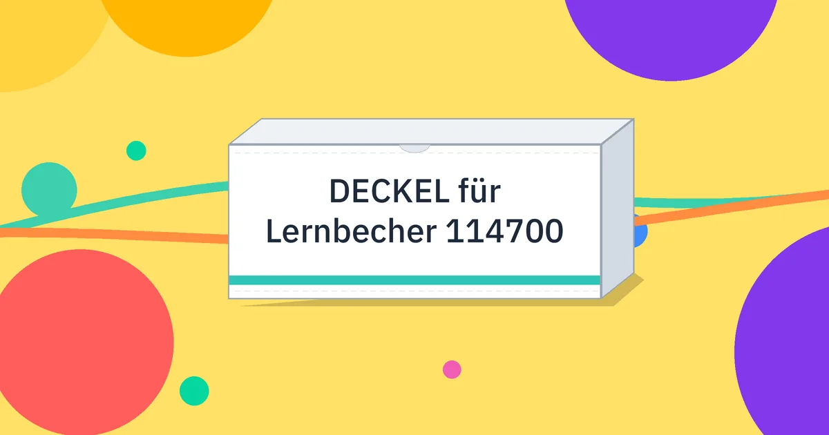 Symbolbild: Packung mit der Aufschrift DECKEL für Lernbecher 114700 (PZN 06783687) – Verfügbarkeit und Bezug in Apotheken in Frankfurt am Main