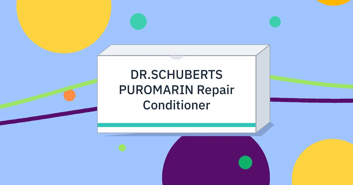 Symbolbild: Packung mit der Aufschrift DR.SCHUBERTS PUROMARIN Repair Conditioner (PZN 10746456) – Verfügbarkeit und Bezug in Apotheken in Frankfurt am Main