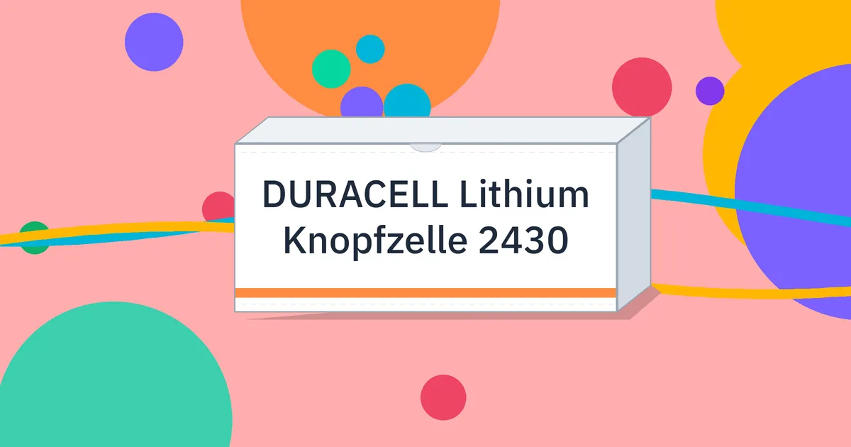 Symbolbild: Packung mit der Aufschrift DURACELL Lithium Knopfzelle 2430 (PZN 07350849) – Verfügbarkeit und Bezug in Apotheken in Frankfurt am Main