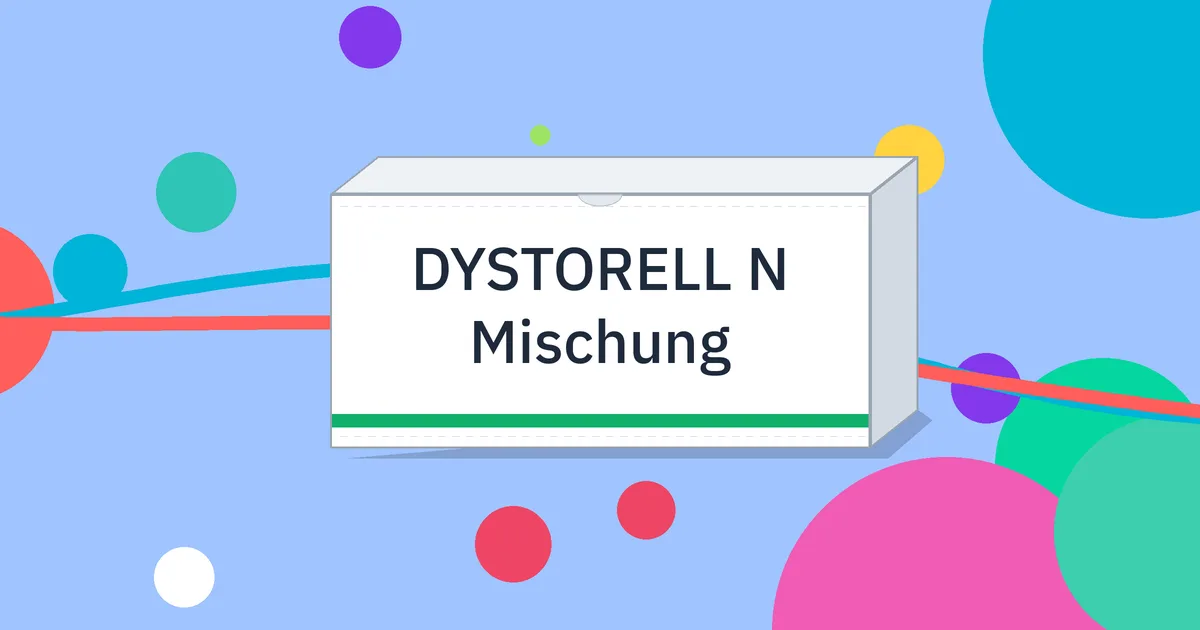 Symbolbild: Packung mit der Aufschrift DYSTORELL N Mischung (PZN 15625622) – Verfügbarkeit und Bezug in Apotheken in Frankfurt am Main