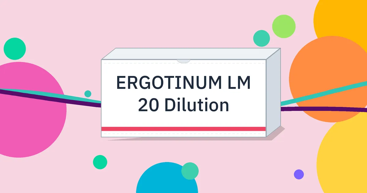 Symbolbild: Packung mit der Aufschrift ERGOTINUM LM 20 Dilution (PZN 13477293) – Verfügbarkeit und Bezug in Apotheken in Frankfurt am Main