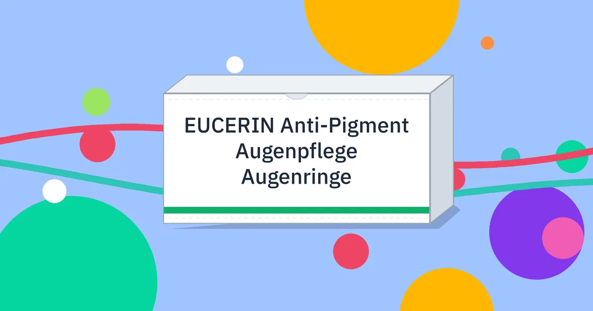 Symbolbild: Packung mit der Aufschrift EUCERIN Anti-Pigment Augenpflege Augenringe (PZN 18222103) – Verfügbarkeit und Bezug in Apotheken in Frankfurt am Main