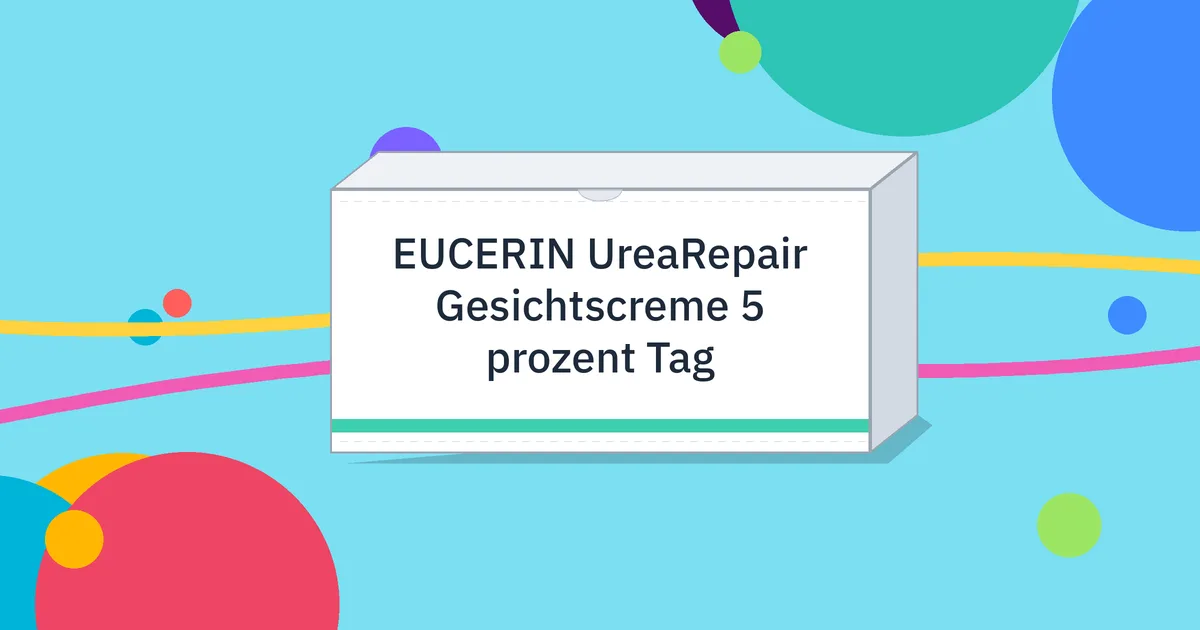 Symbolbild: Packung mit der Aufschrift EUCERIN UreaRepair Gesichtscreme 5 prozent Tag (PZN 15294332) – Verfügbarkeit und Bezug in Apotheken in Frankfurt am Main