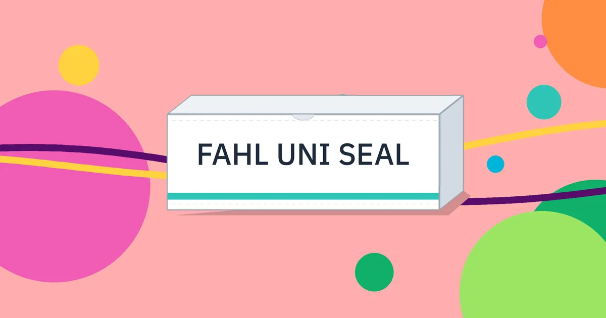 Symbolbild: Packung mit der Aufschrift FAHL UNI SEAL (PZN 17156485) – Verfügbarkeit und Bezug in Apotheken in Frankfurt am Main