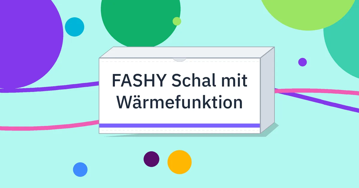 Symbolbild: Packung mit der Aufschrift FASHY Schal mit Wärmefunktion (PZN 18648457) – Verfügbarkeit und Bezug in Apotheken in Frankfurt am Main