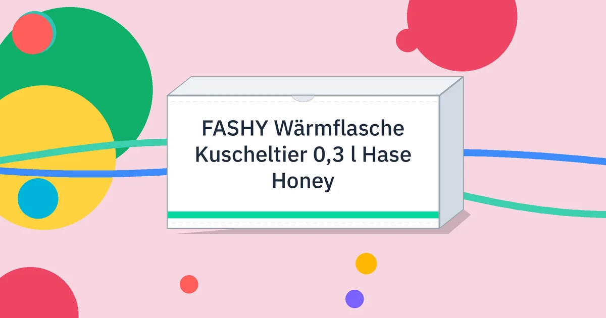 Symbolbild: Packung mit der Aufschrift FASHY Wärmflasche Kuscheltier 0,3 l Hase Honey (PZN 19136966) – Verfügbarkeit und Bezug in Apotheken in Frankfurt am Main