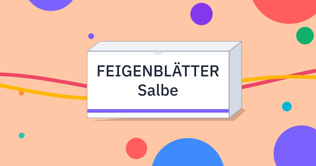 Symbolbild: Packung mit der Aufschrift FEIGENBLÄTTER Salbe (PZN 19141246) – Verfügbarkeit und Bezug in Apotheken in Frankfurt am Main