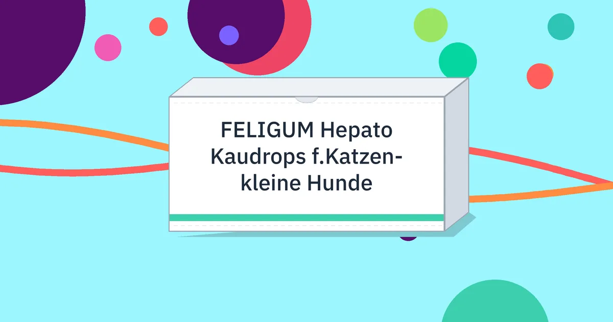 Symbolbild: Packung mit der Aufschrift FELIGUM Hepato Kaudrops f.Katzen-kleine Hunde (PZN 11095788) – Verfügbarkeit und Bezug in Apotheken in Frankfurt am Main