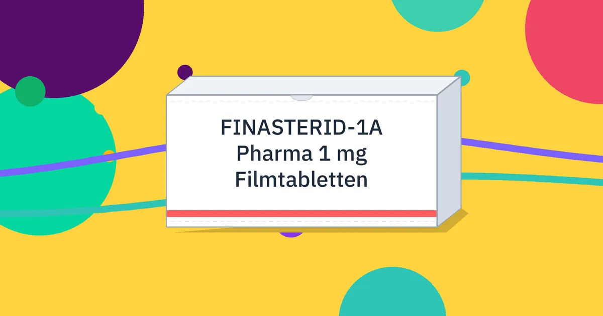 Symbolbild: Packung mit der Aufschrift FINASTERID-1A Pharma 1 mg Filmtabletten (PZN 09322343) – Verfügbarkeit und Bezug in Apotheken in Frankfurt am Main