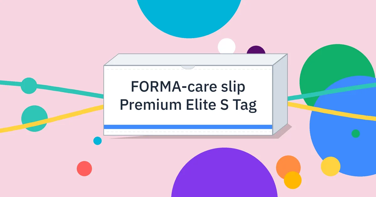 Symbolbild: Packung mit der Aufschrift FORMA-care slip Premium Elite S Tag (PZN 18851862) – Verfügbarkeit und Bezug in Apotheken in Frankfurt am Main