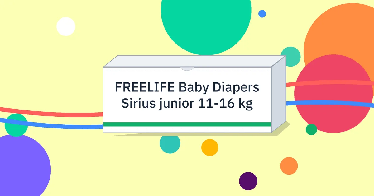 Symbolbild: Packung mit der Aufschrift FREELIFE Baby Diapers Sirius junior 11-16 kg (PZN 20317182) – Verfügbarkeit und Bezug in Apotheken in Frankfurt am Main
