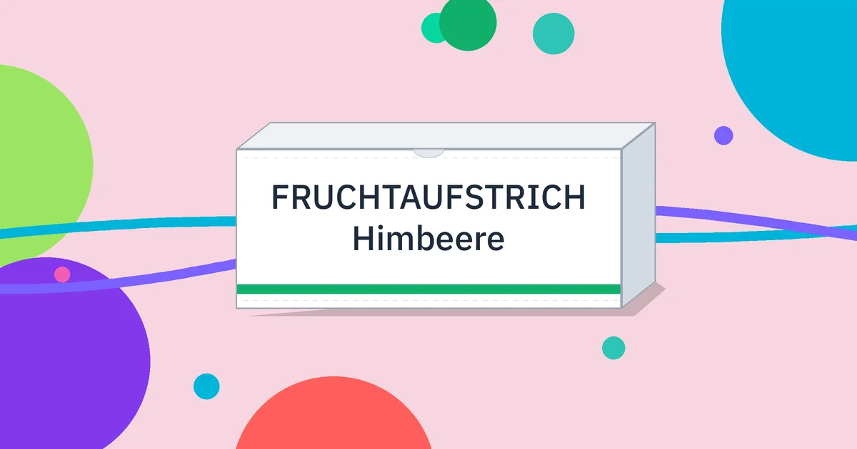 Symbolbild: Packung mit der Aufschrift FRUCHTAUFSTRICH Himbeere (PZN 09649423) – Verfügbarkeit und Bezug in Apotheken in Frankfurt am Main