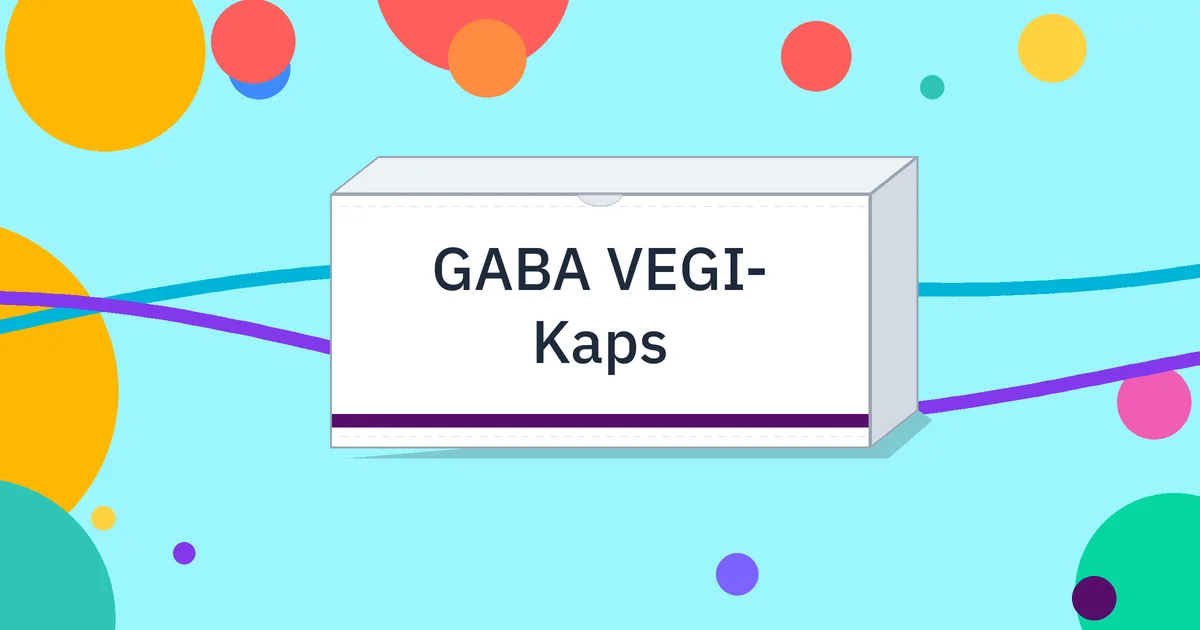 Symbolbild: Packung mit der Aufschrift GABA VEGI-Kaps (PZN 13882496) – Verfügbarkeit und Bezug in Apotheken in Frankfurt am Main
